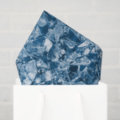 Tribal Native Art White Dark Classic Blue Design Tissue Paper | Zazzle
