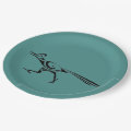 Tribal Roadrunner Silhouette Paper Plates | Zazzle