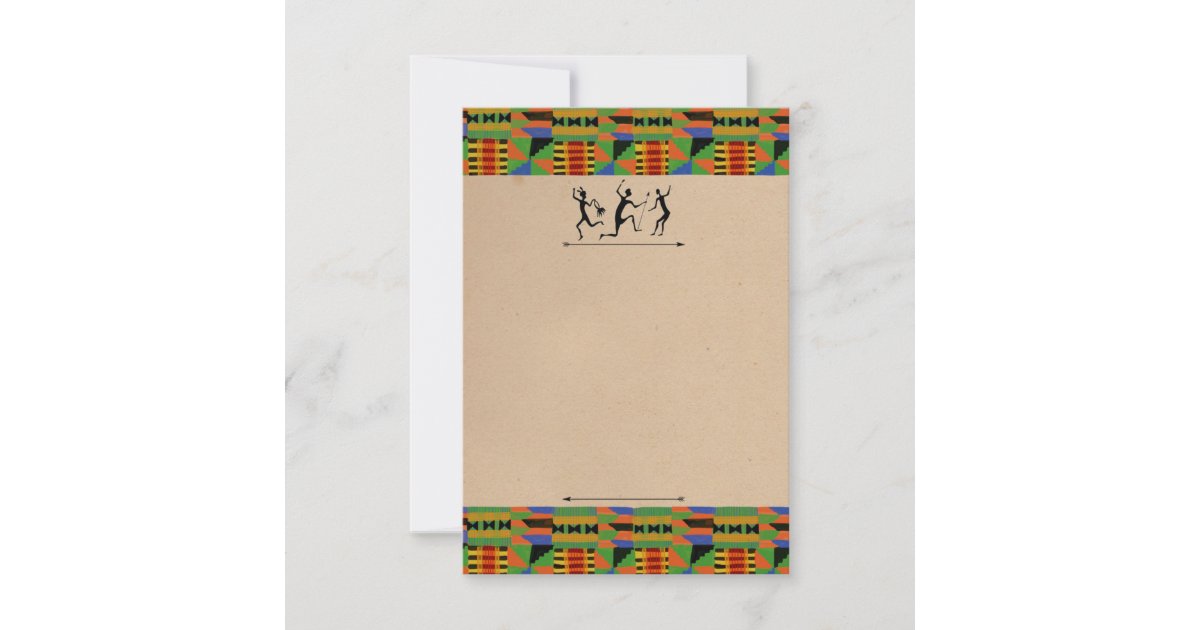 Tribal Safari Party Invite/RSVP Customizable Card | Zazzle