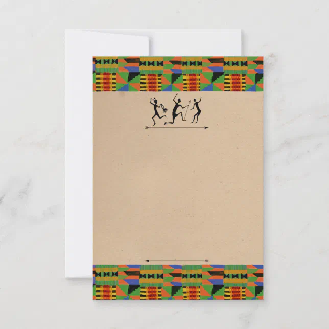 Tribal Safari Party Invite/RSVP Customizable Card | Zazzle