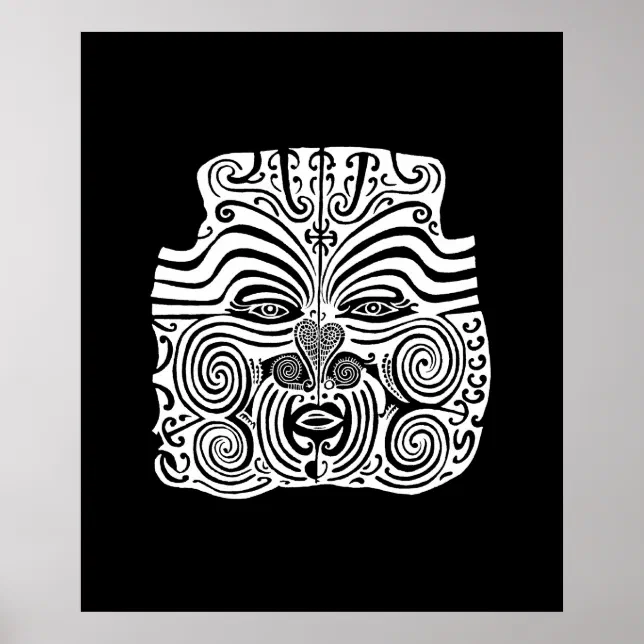 Tribal Tattoo Design - New Zealand Maori Poster | Zazzle
