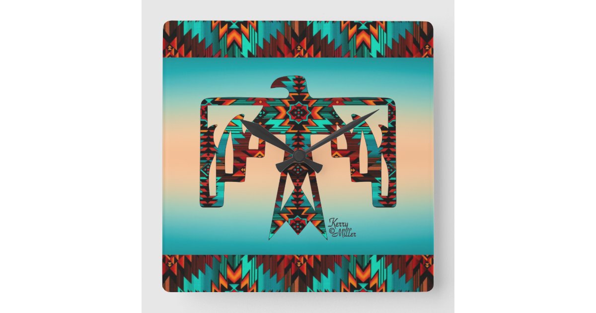 Tribal Thunderbird Wall Clock | Zazzle