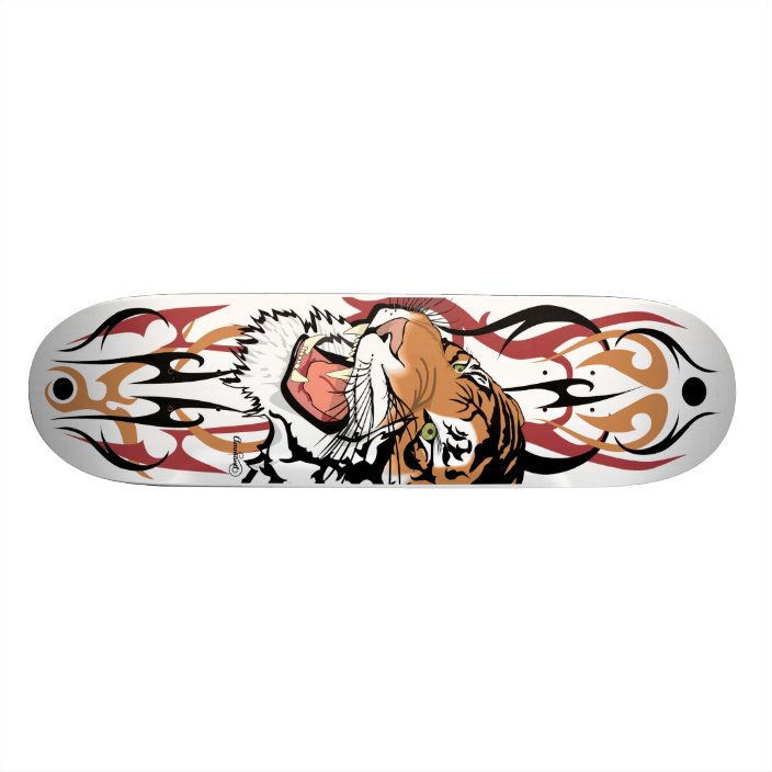 Tribal Tiger Pro Skateboard - 2 | Zazzle.com