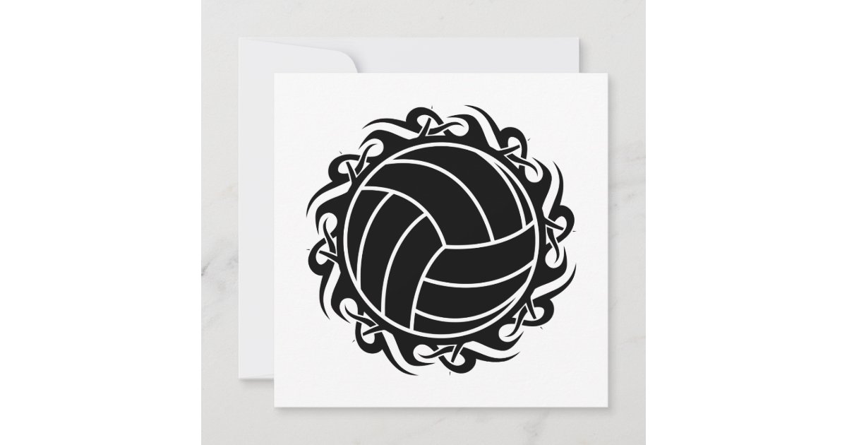 tribal volleyball invitation | Zazzle