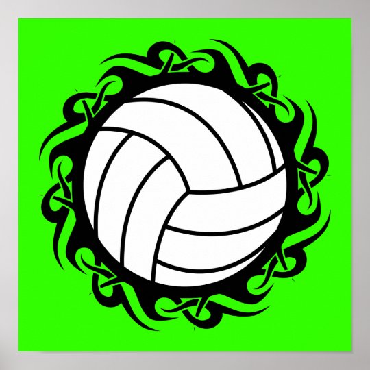 tribal volleyball poster | Zazzle.com