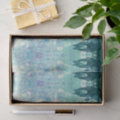 Tribal Western Teal Green White Pattern Bull Skull Tissue Paper | Zazzle