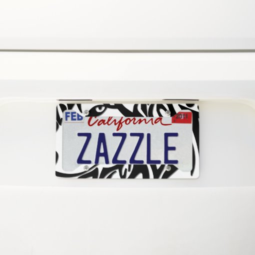 Tribal Wolf License Plate Frame | Zazzle
