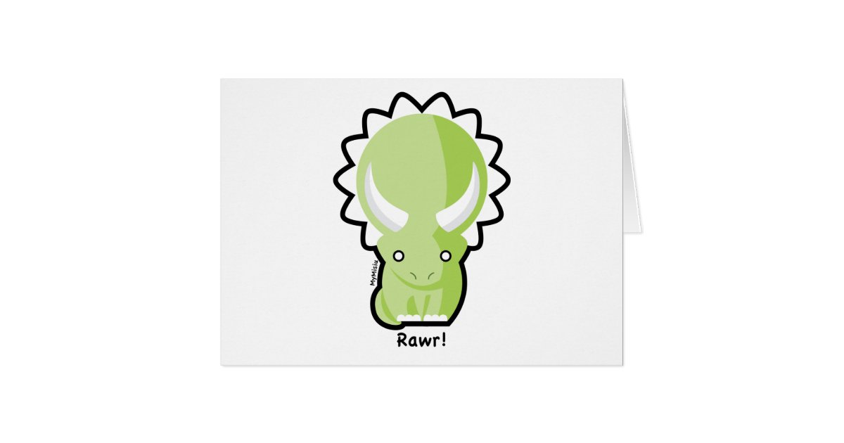 Triceratops Card | Zazzle