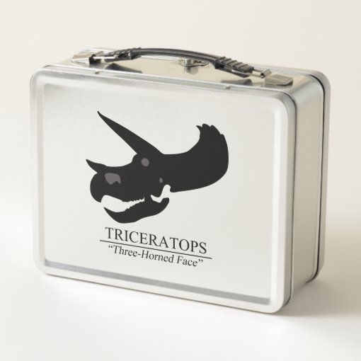 Triceratops Skull Metal Lunch Box Zazzle