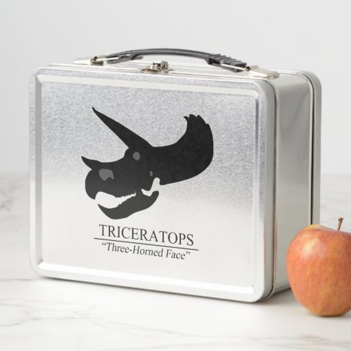 Triceratops Skull Metal Lunch Box Zazzle