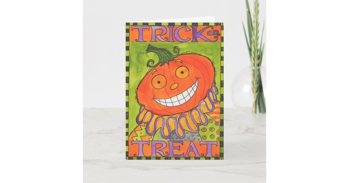 Trick or Treat card | Zazzle