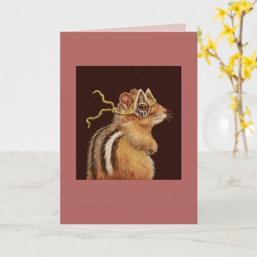 Trickie the chipmunk card | Zazzle