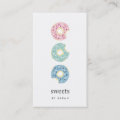 Tricolor Sprinkle Donut Bakery Business Card | Zazzle