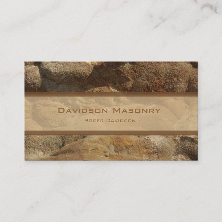 Tricolor Stone Business Card | Zazzle