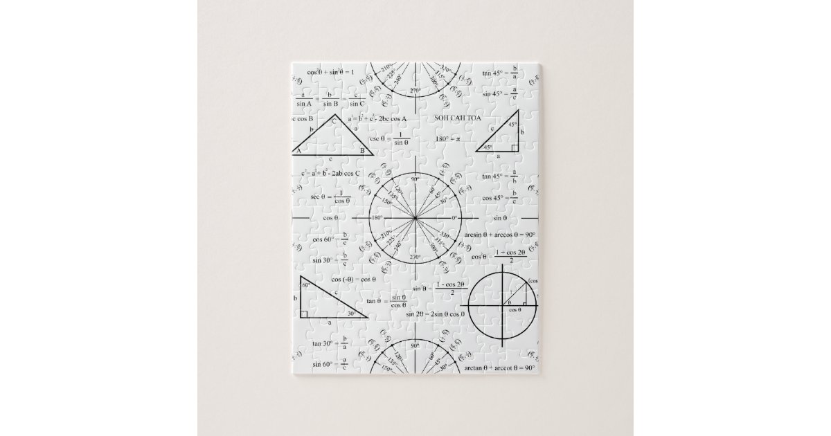 Trig & Triangles Jigsaw Puzzle | Zazzle