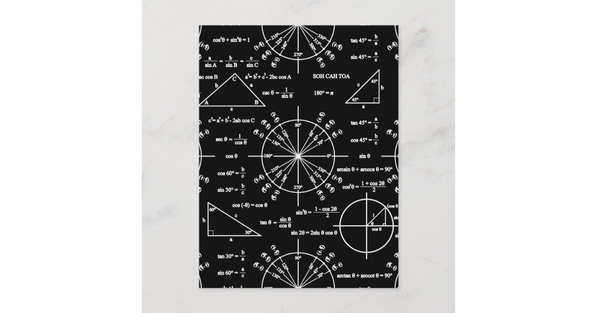 Trig & Triangles Postcard | Zazzle