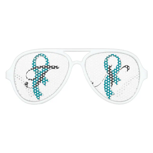 Trigeminal Neuralgia Awareness Aviator Sunglasses | Zazzle
