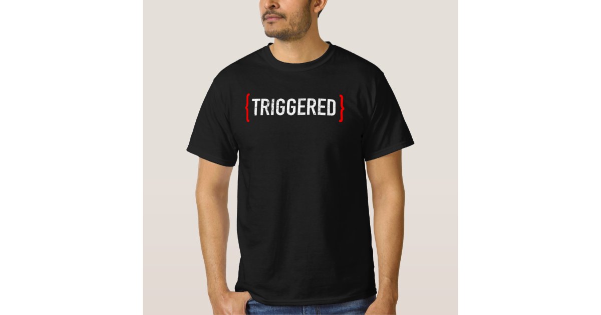 Triggered Meme Red Logo Dank Memes Triggered T-Shirt | Zazzle