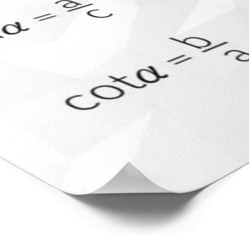 Trigonometric Functions - Math Poster | Zazzle