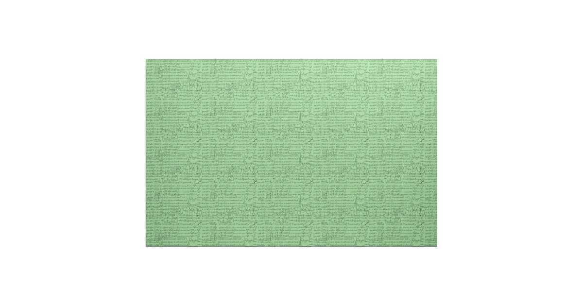 Trigonometry Cheat Sheet, green Fabric | Zazzle