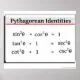 Trigonometry Poster: Pythagorean Identities Poster | Zazzle