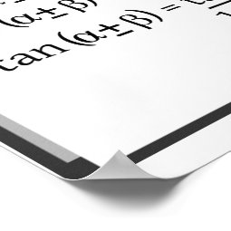 Trigonometry: Sum / Differences Identities Poster | Zazzle