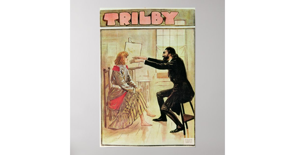 Trilby hypnotised by Svengali Poster | Zazzle
