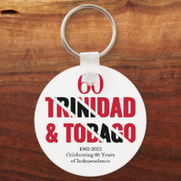 TRINIDAD 60th Anniversary Independence Keychain | Zazzle