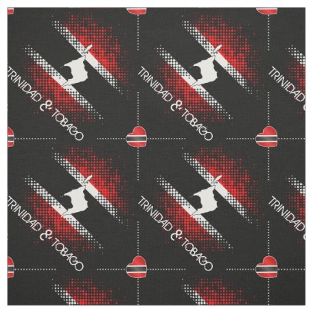 Red white black heart pattern fabric | Zazzle.com