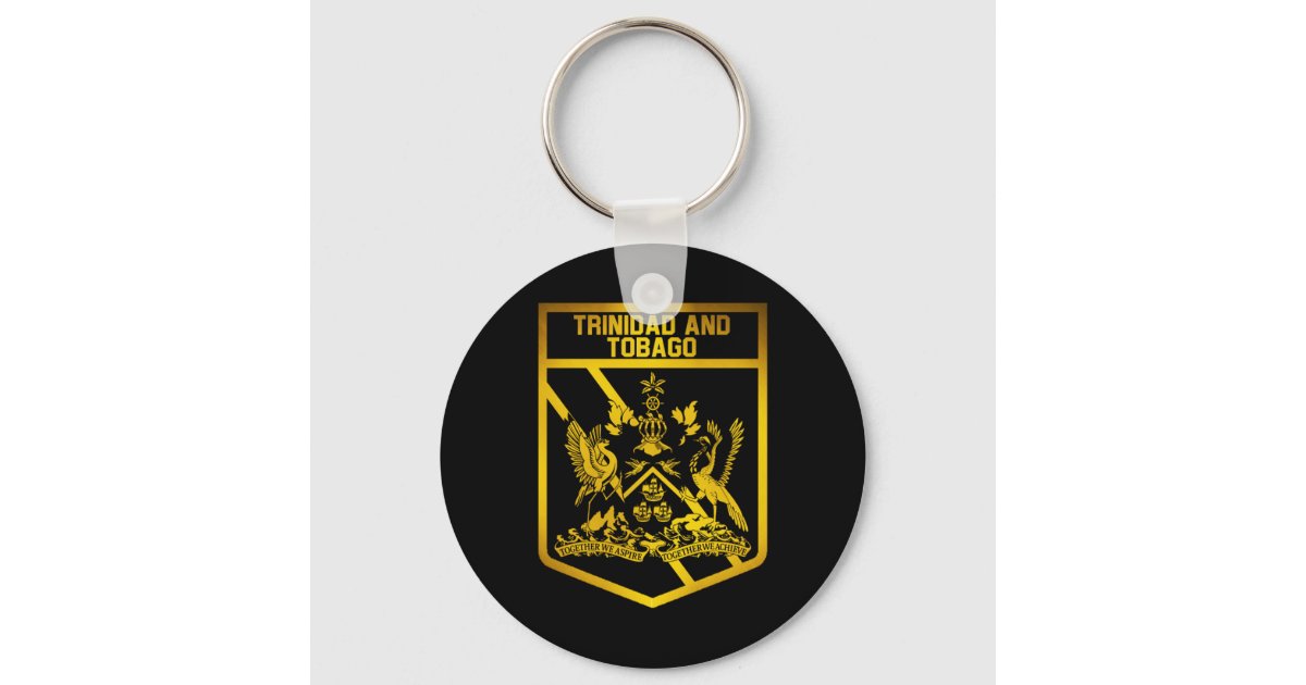 Trinidad and Tobago Emblem Keychain | Zazzle