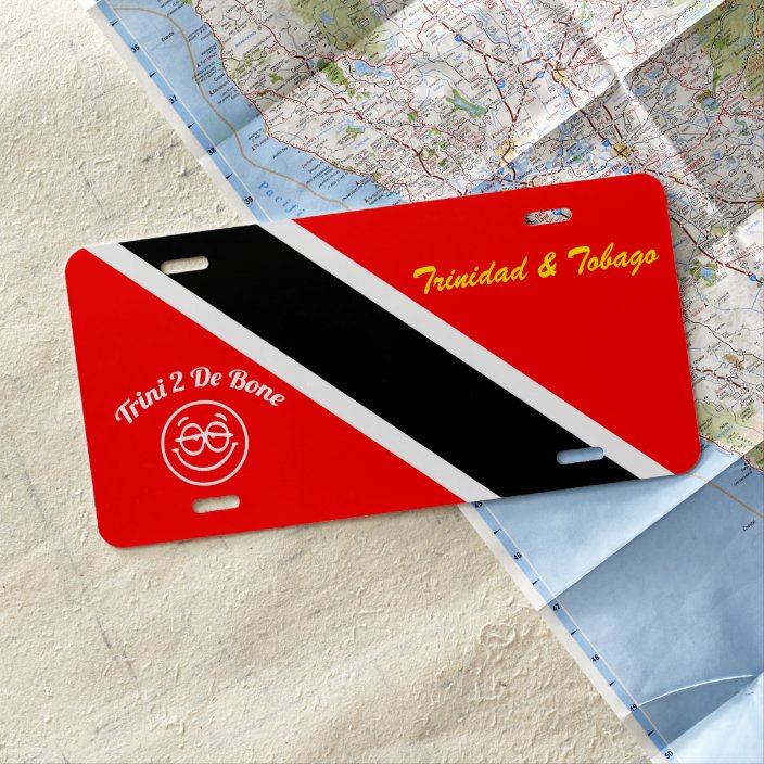 Trinidad and Tobago License Plate | Zazzle.com