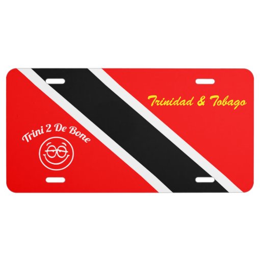Trinidad and Tobago License Plate | Zazzle