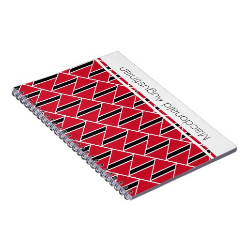 TRINIDAD TOBAGO FLAG Customized Notebook Journal | Zazzle