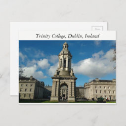 Trinity College Dublin , Ireland Postcard | Zazzle