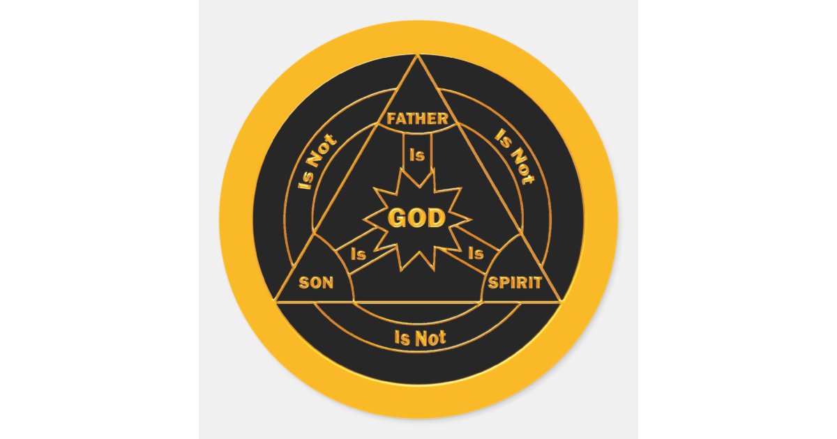 Trinity Shield Classic Round Sticker | Zazzle