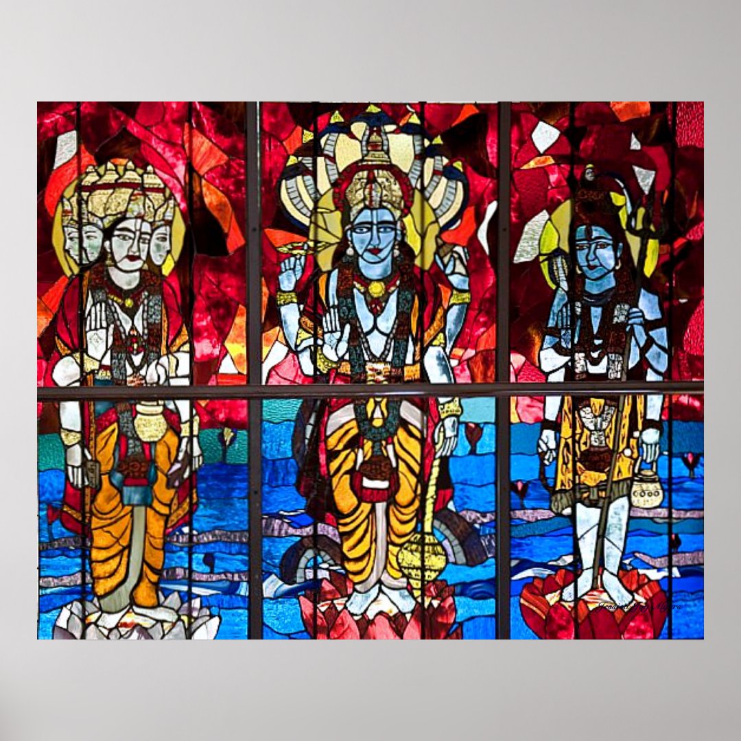 Trinity Stained Glass Window Poster | Zazzle