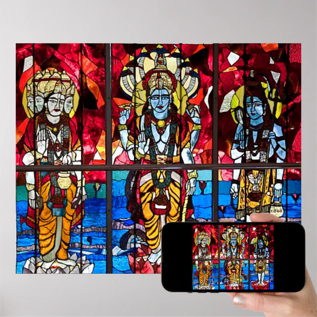 Trinity Stained Glass Window Poster | Zazzle