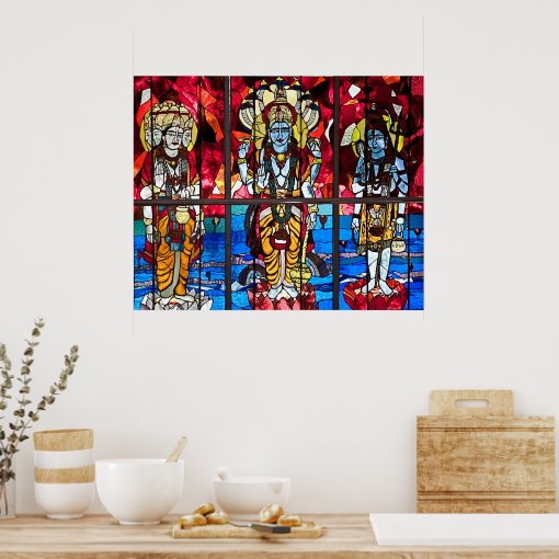 Trinity Stained Glass Window Poster | Zazzle
