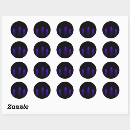 Trio of Ghosts ( Purple ) Classic Round Sticker | Zazzle