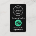 TripAdvisor Review Request with Logo and QR Code Business Card | Zazzle