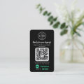 TripAdvisor Review Request with Logo and QR Code Business Card | Zazzle