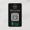 TripAdvisor Review Request with Logo and QR Code Business Card | Zazzle