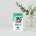 TripAdvisor Review Request with Logo and QR Code Calling Card | Zazzle