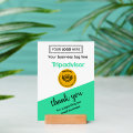 TripAdvisor Review Request with Logo and QR Code Holder | Zazzle