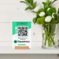 TripAdvisor Review Request with Logo and QR Code Holder | Zazzle