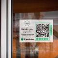 TripAdvisor Review Request with Logo and QR Code Window Cling | Zazzle