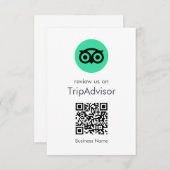 Tripadvisor Reviews | Business Review QR Code Enclosure Card | Zazzle