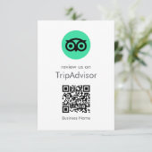 Tripadvisor Reviews | Business Review QR Code Enclosure Card | Zazzle