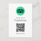 Tripadvisor Reviews | Business Review QR Code Enclosure Card | Zazzle