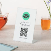 Tripadvisor Reviews | Business Review QR Code Pedestal Sign | Zazzle